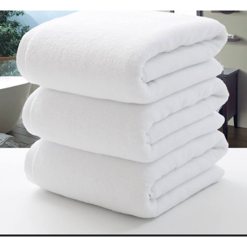 TUALA HOTEL PUTIH VVIP QUALITY 70cmx140cm/76cmx150cm/100cmx150cm 100% ...