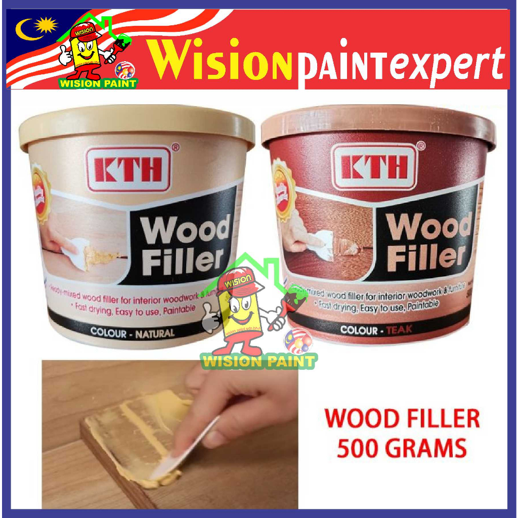 [READY STOCKS] KTH PUTTY FILLER 0.5KG/ WOOD FILLER / INSTANT PUTTY ...