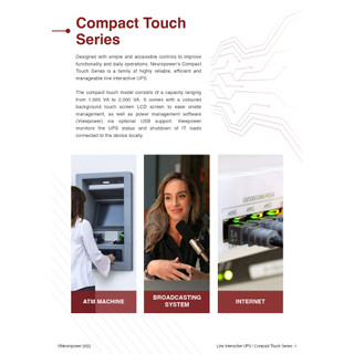 NEUROPOWER AVR COMPACT TOUCH SERIES UPS AVS 850T (850VA), 850T-USB ...