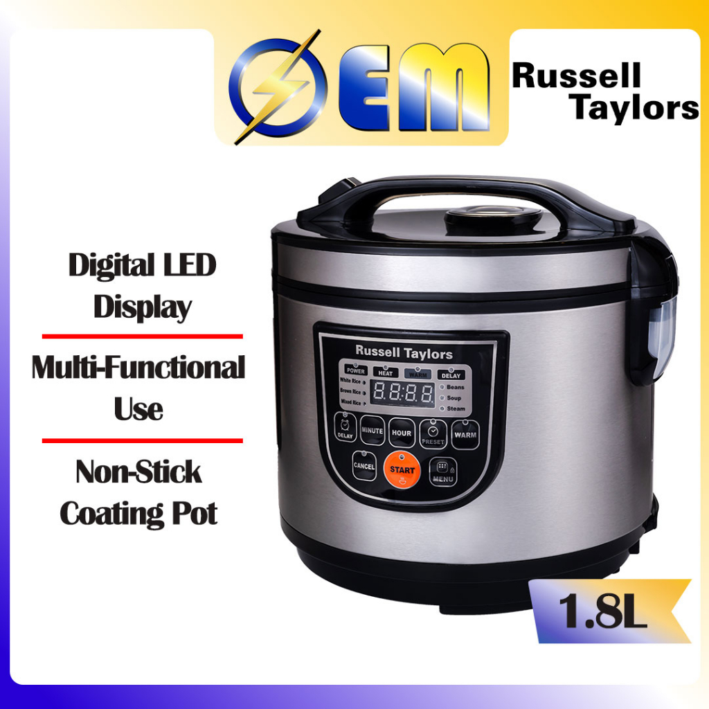 1.8L RUSSELL TAYLOR Rice Cooker | ERC-18/ERC-30 | Shopee Malaysia