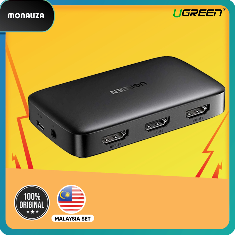 Ugreen HDMI Switcher 3 in 1 Out (4K@30HZ) | Shopee Malaysia