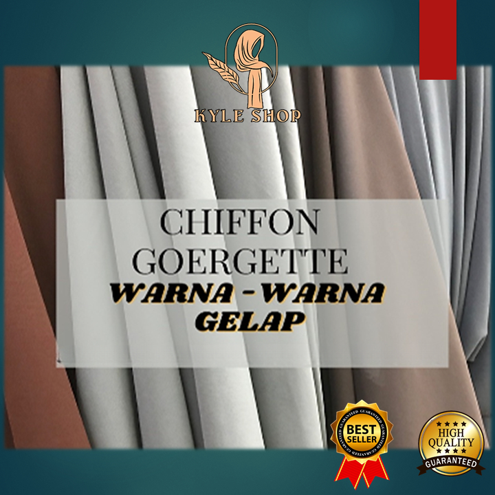 KAIN CHIFFON GEORGETTE DARK COLOUR | Shopee Malaysia
