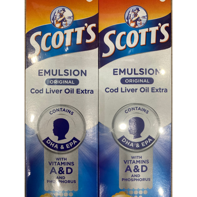 Scott’s Cod Liver Oil Emulsion Orange flavour / Original Flavour For ...