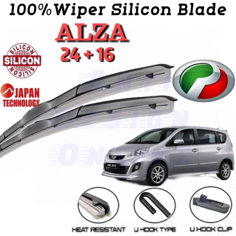 Wiper Silicone Alza 🈵🈵100% Silicone Blade🈵🈵 24"/16" | Shopee Malaysia
