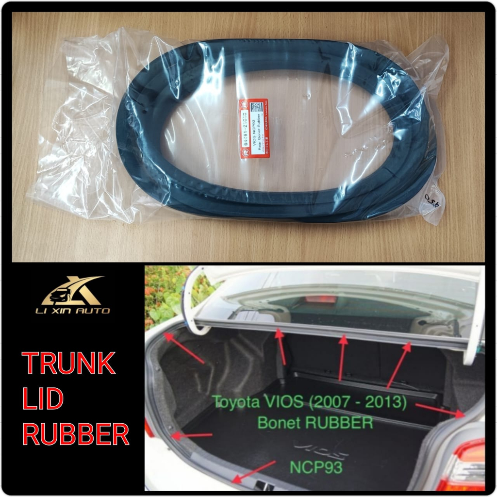 TOYOTA VIOS NCP93 07-12 TRUNK LID RUBBER REAR BONNET RUBBER GETAH ...