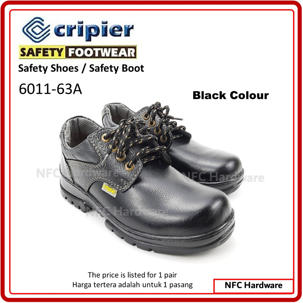 CRIPIER 6011 Safety Shoes / Safety Boots Black 6011-63A | Shopee Malaysia