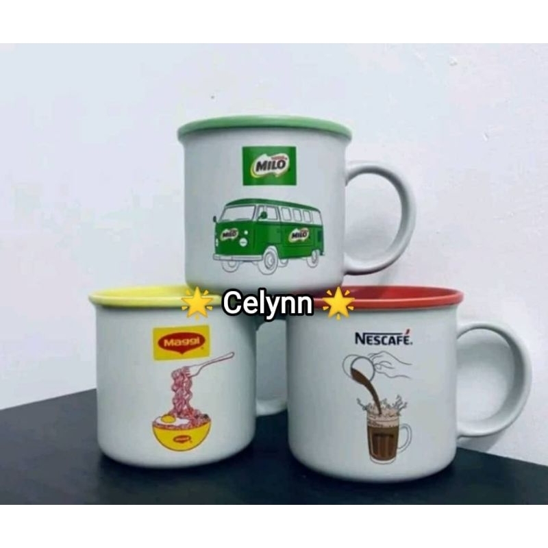 [Limited Edition] Kole Nestle Stoneware Ceramic Mug Big Cup (Milo ...
