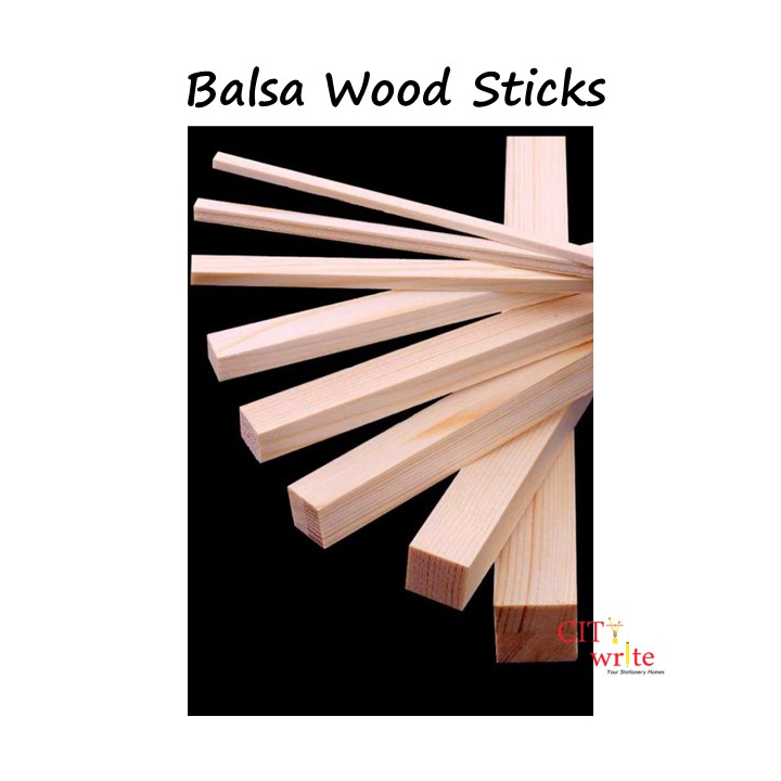 Balsa Wood Sticks DIY Craft Materials Square Dowel Strips 2mm 3mm 4mm ...