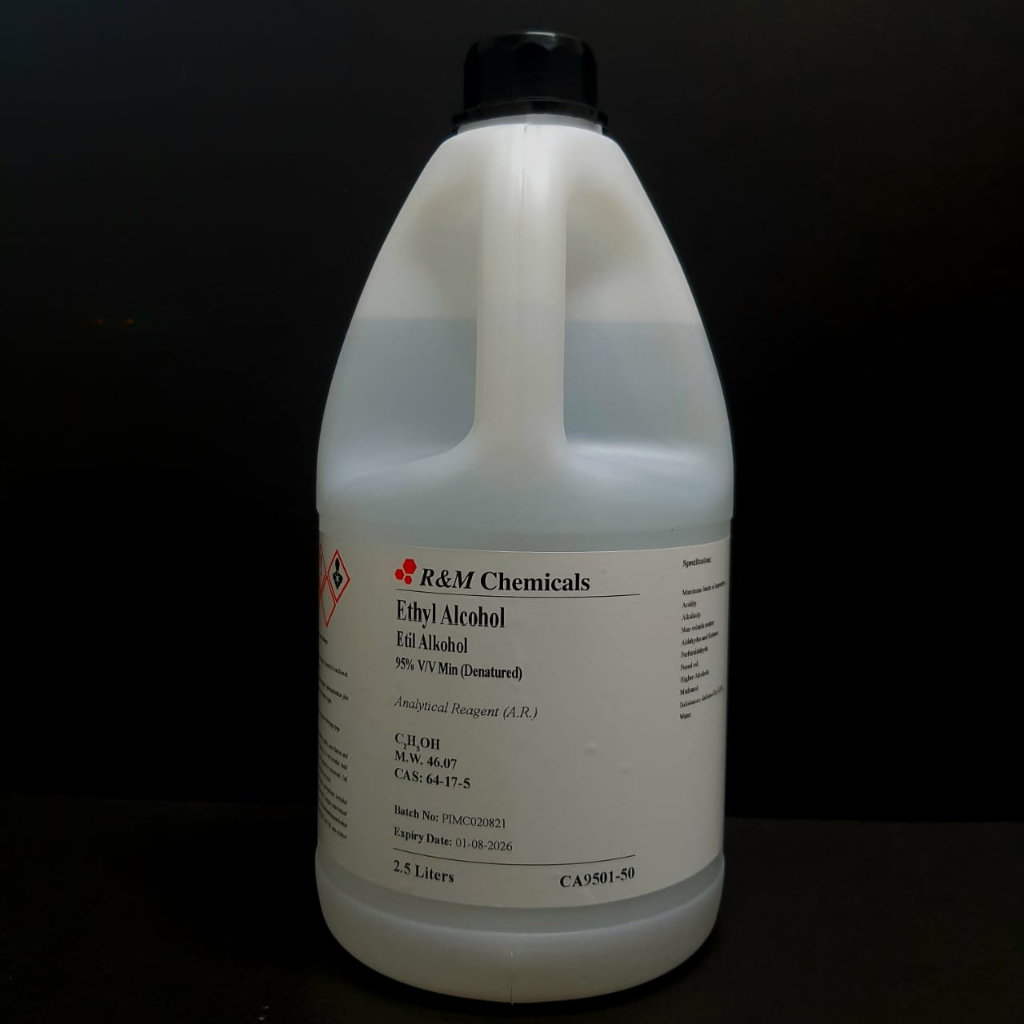 ( PROMO ) R&M Ethyl Alcohol, AR grade, Denatured, 95%, 2.5L | Shopee Malaysia