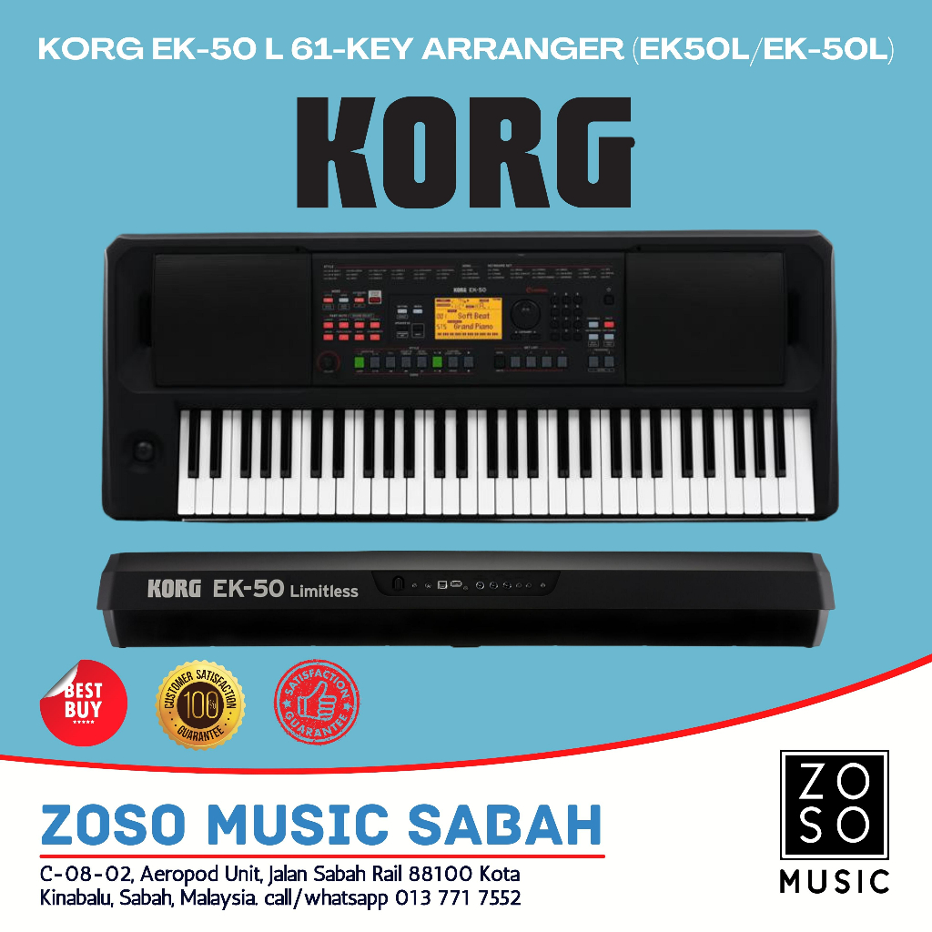 KORG EK-50 L 61-KEY ARRANGER (EK50L/EK-50L) | Shopee Malaysia