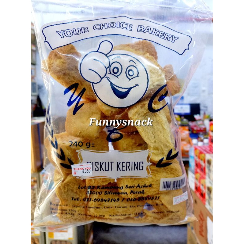 240g Biskut Kering Roti Potong Biscuit Roti Kok Sedaap | Shopee Malaysia
