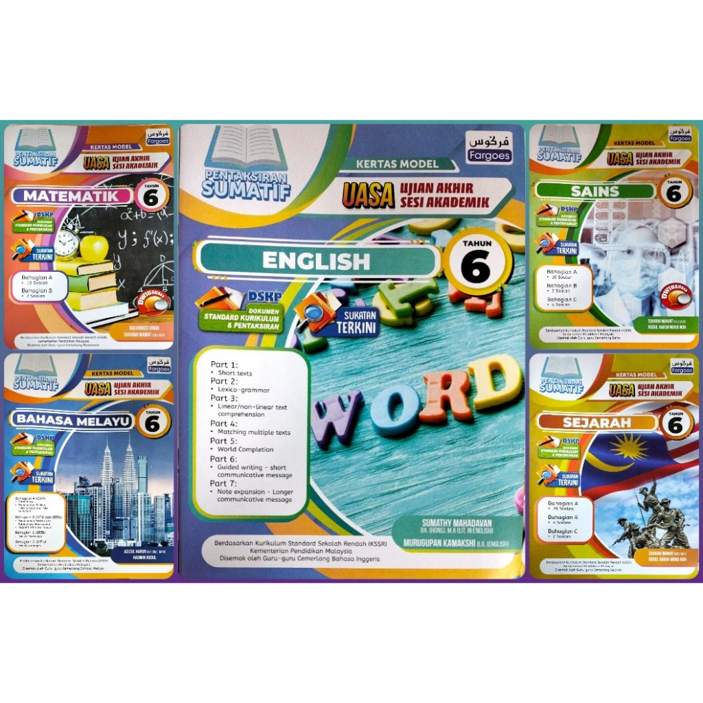 PENTAKSIRAN SUMATIF KERTAS MODEL UASA TAHUN 6 [FARGOES] | Shopee Malaysia