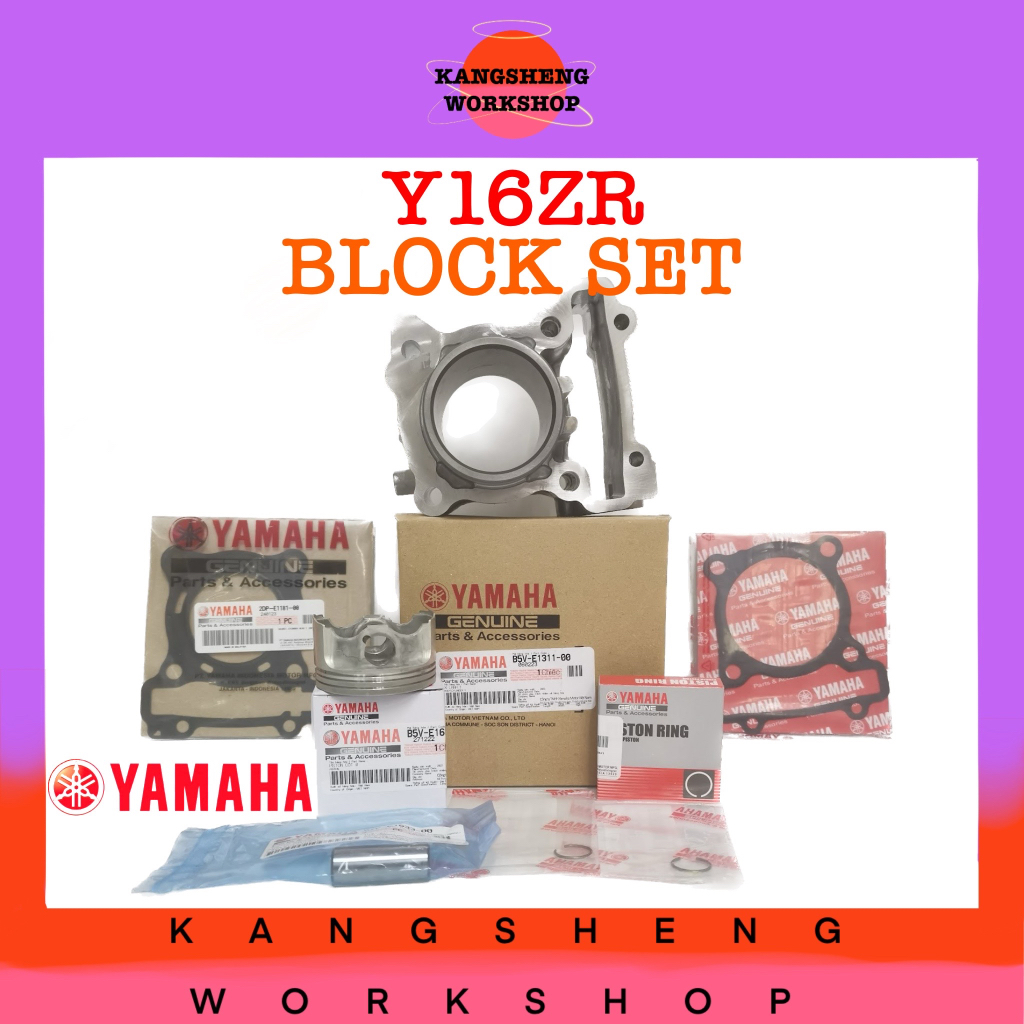 YAMAHA Y16ZR BLOCK SET (ORIGINAL) - CYLINDER KIT SET (Y16 ZR) | Shopee ...