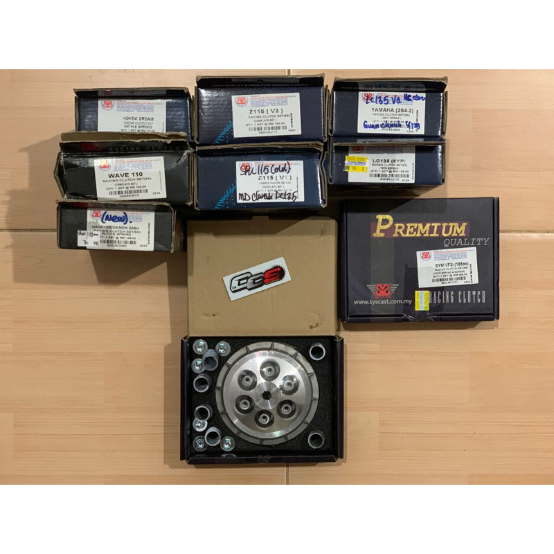 SYS HYPER CLUTCH WITH 6 SPRING (EX5/EX5 DREAM, WAVE110,WAVE110”NEW ...