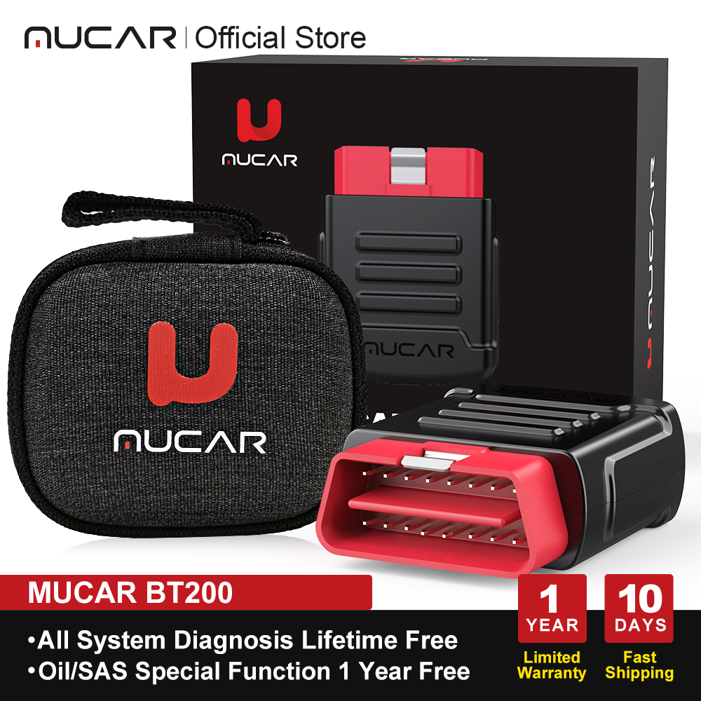MUCAR BT200 Pro For Malaysia perodua and proton Cars & All Brands Full System Obd2 Diagnostic ...