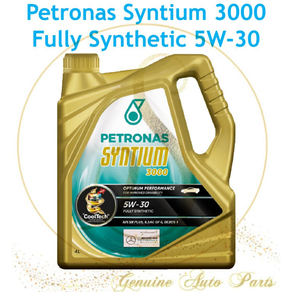 (100% ORIGINAL)Petronas Syntium 3000 5W30 SN/CF Fully Synthetic Engine ...