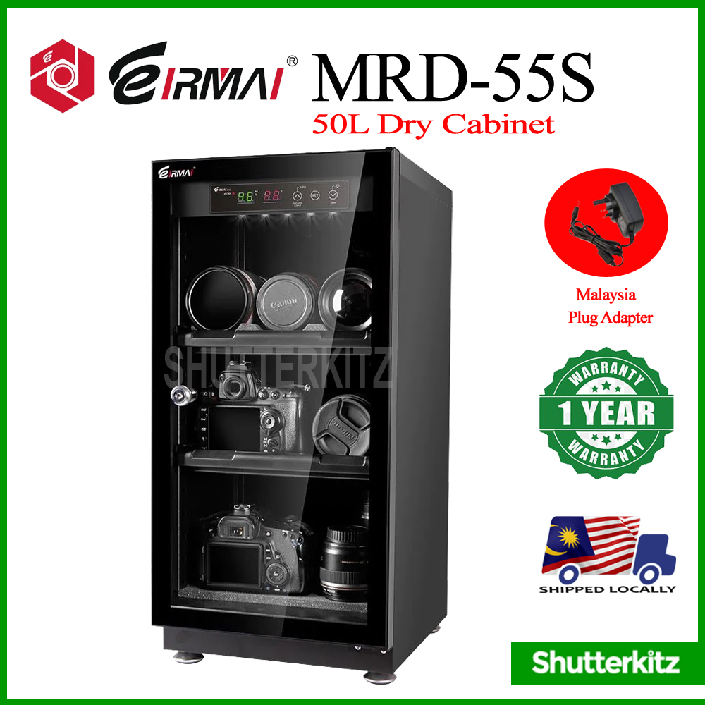 Eirmai MDR-55S Electronic Dry Box Dehumidifier Cabinet (55L Cabinet for ...