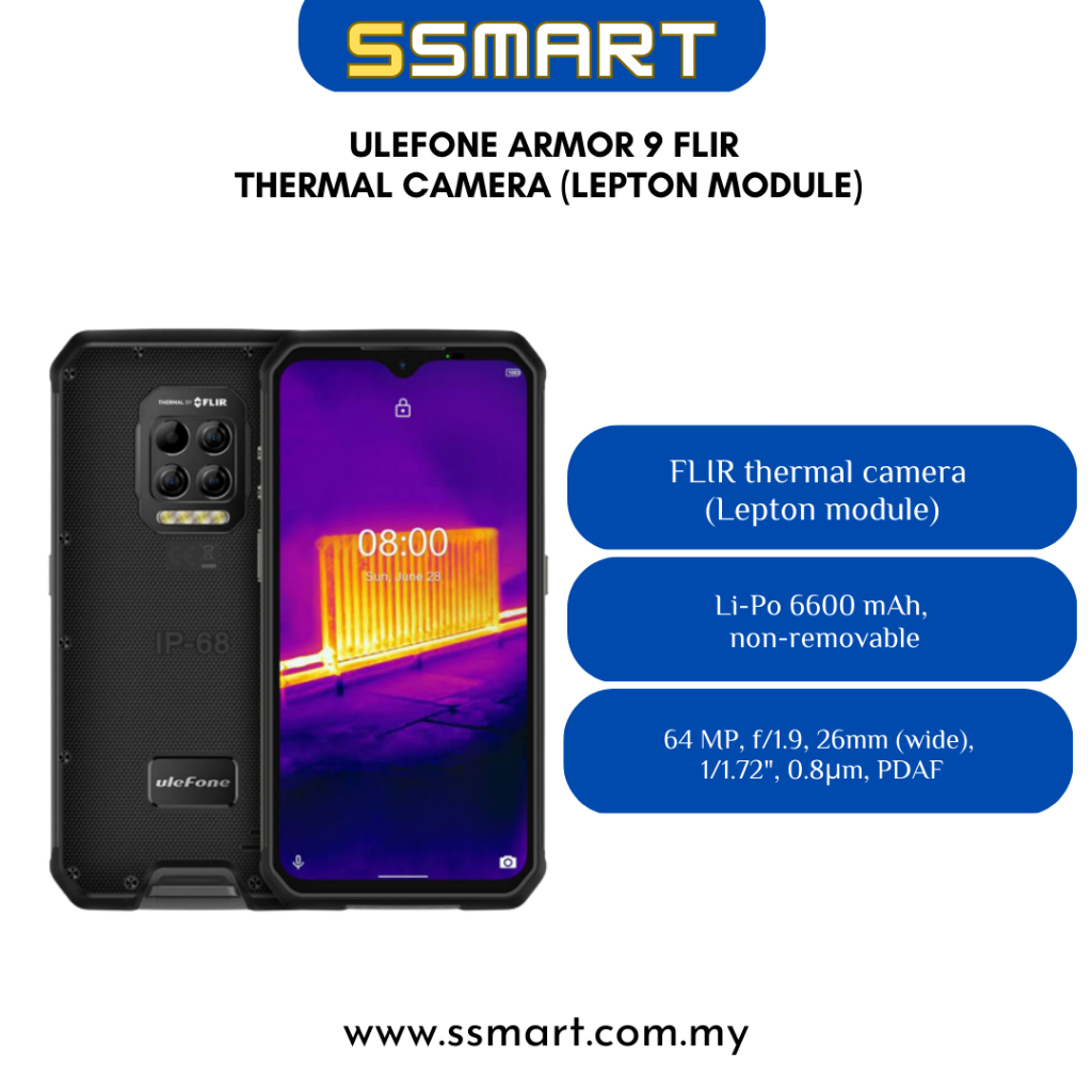 Ulefone Armor 9 FLIR thermal camera (Lepton module) /Armor 9E Rugged ...