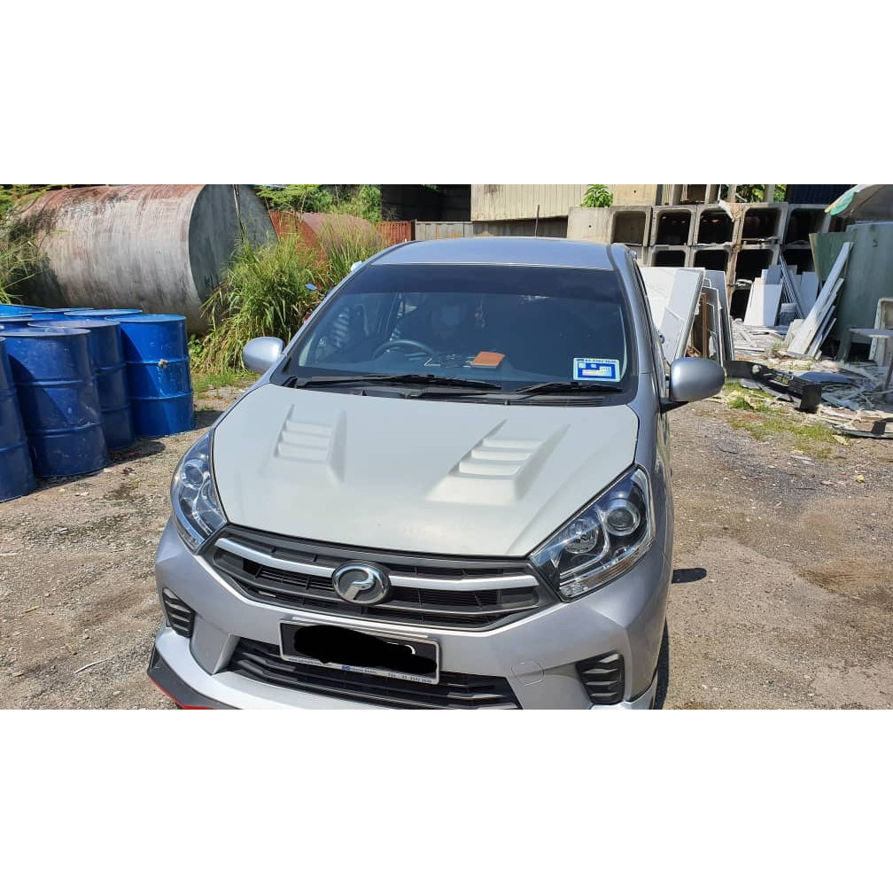 Perodua Axia 1st Generation JS Racing Bonnet Body Kit Fiber Ready Stock ...