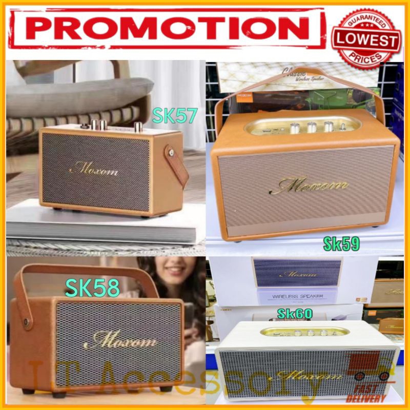 Moxom Classic Wireless Speaker MX-SK57 MX-SK58 MX-SK59 MX-SK60 home ...