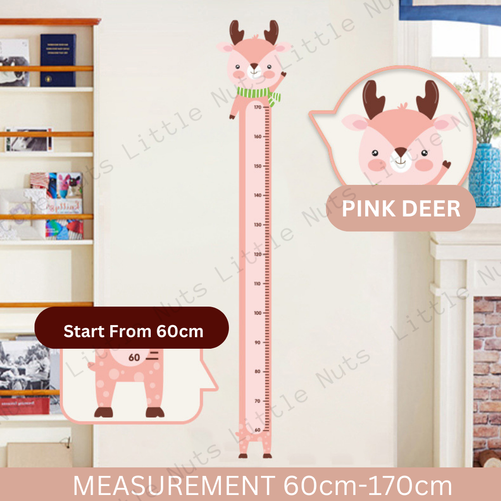 Kids Height Measurement Sticker Kids Measurement Wall Paper Alat Ukur ...