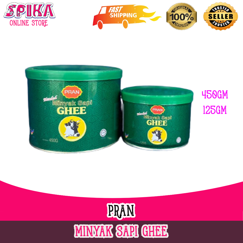 PRAN BLENDED MINYAK SAPI GHEE 125G & 450G | Shopee Malaysia