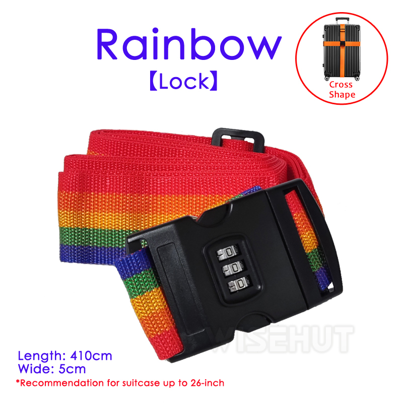 Colorful Luggage Straps Adjustable, Cross Luggage Strap, Travel Packing ...