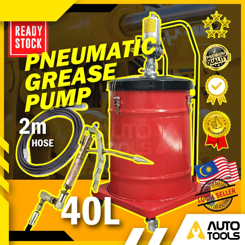 40L Pneumatic Air Operated Grease Pump with Hose & Gun | Shopee Malaysia