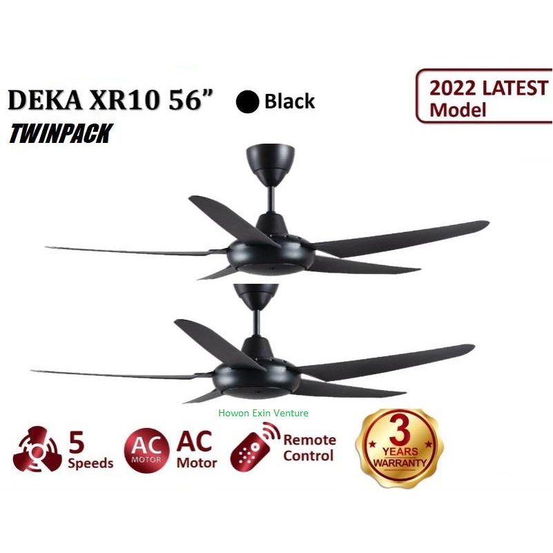DEKA XR10 AC Fan 56" Kipas Siling Ceiling Fan with Remote Control - 5 ...