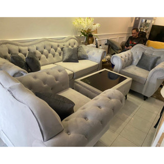 Everland Sofa Chester Chesterfield Kerusi Sofa Diamond Button Sofa Set ...