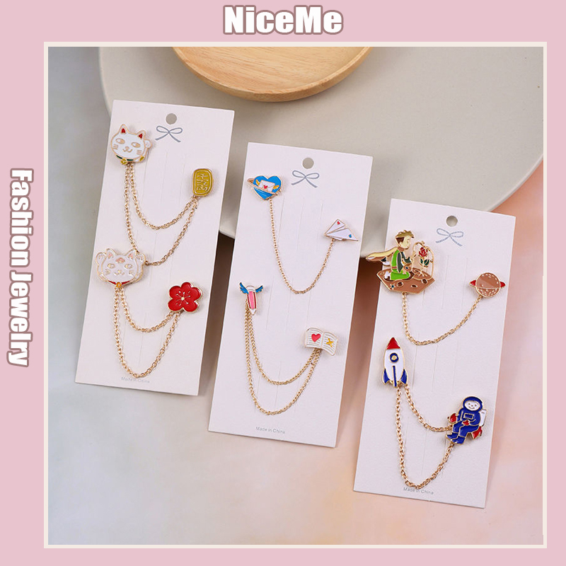 Cute Brooch Korean Pin New Cartoon Metal Badge Scarf Pins Bag Brooch ...