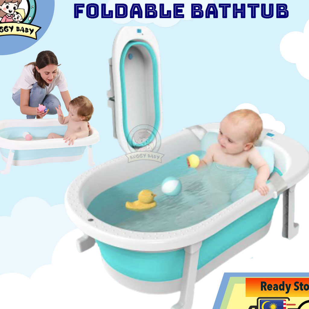 KOGGY Newborn baby Tub To Children Kids Foldable Non-Slip Bathtub Tab ...
