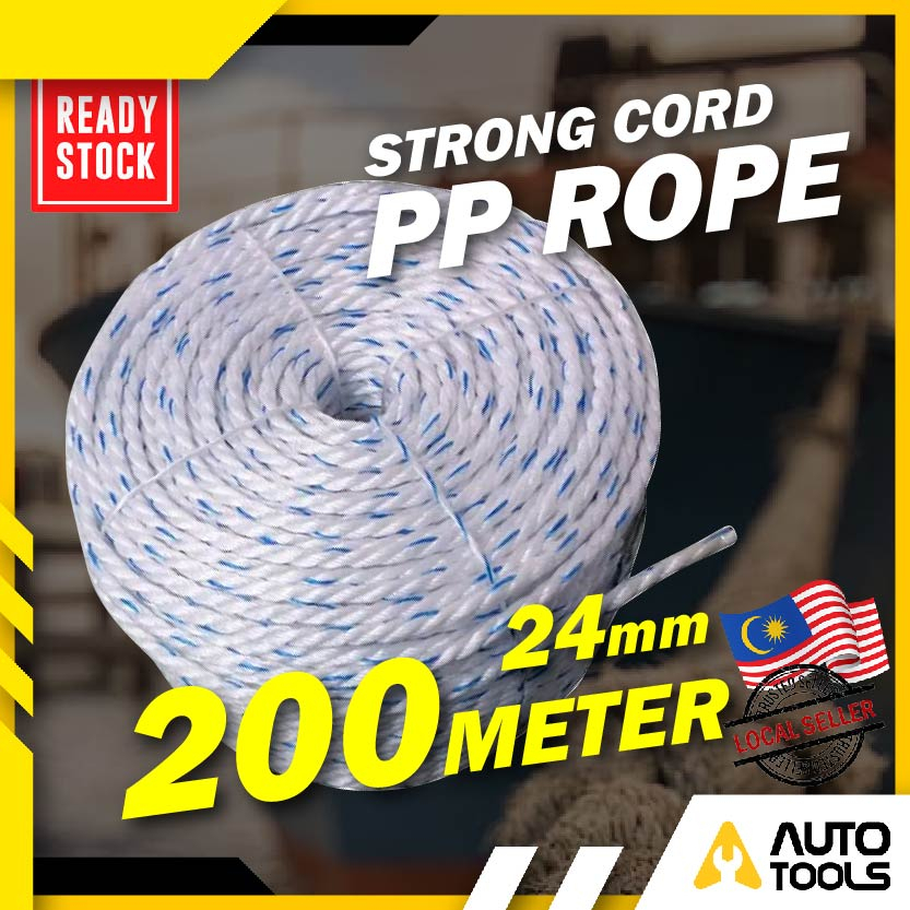 PP Rope (24mm x 200meter) (56kg) | Shopee Malaysia
