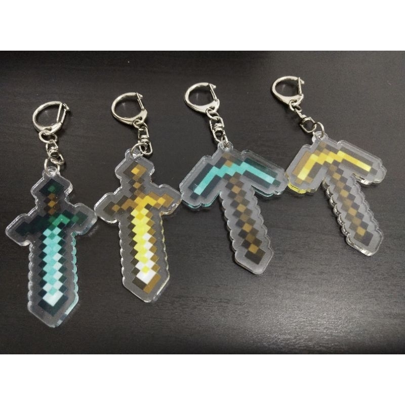 Ready Stock Minecraft Keychain | Shopee Malaysia