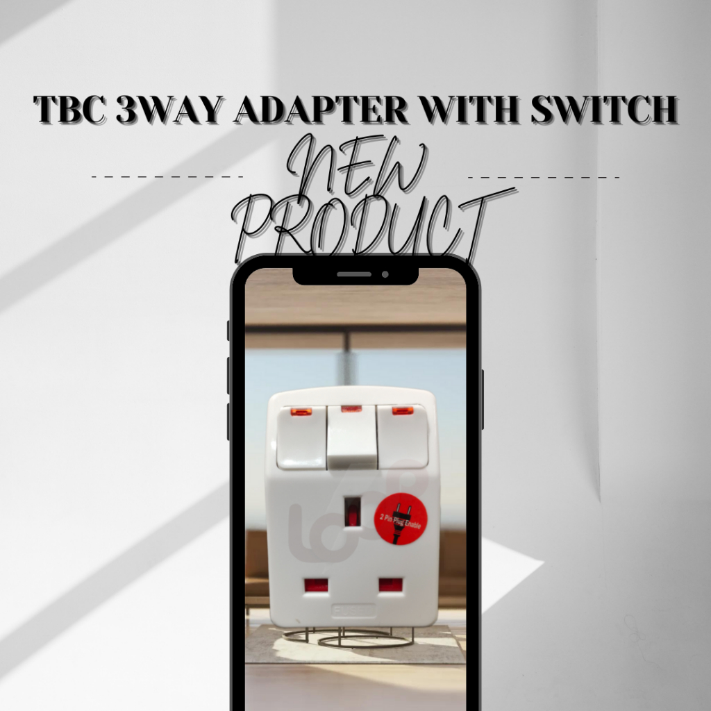 [READY STOCK] TBC 13A 3WAY MULTI-ADAPTOR WITH LED SWITCHES (SIRIM APPROVED) | Shopee Malaysia