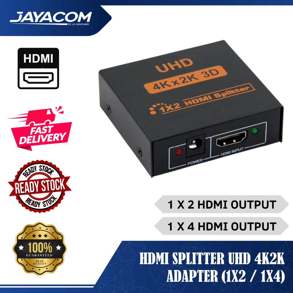 HDMI Splitter UHD 4K2K Adapter (2 or 4 HDMI Output) | Shopee Malaysia