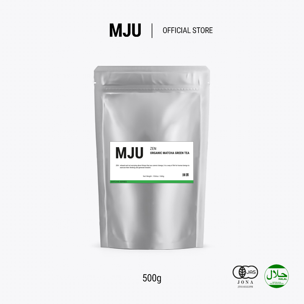 MJU - ZEN / Premium Japanese Matcha Green Tea Powder - 500g (Halal ...