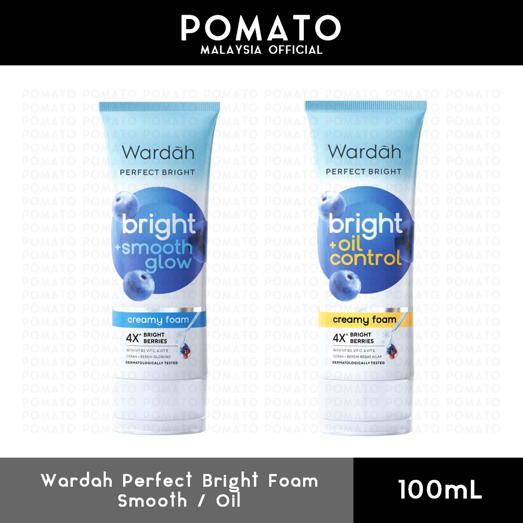 Wardah Perfect Bright Creamy Foam Bright Oil Control Smooth Glow 4x ...