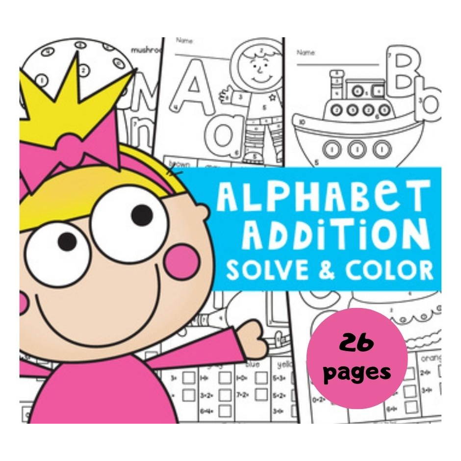 A283 - [PDF] Alphabet Addition (1-10) Worksheet Activities 26 papes ...