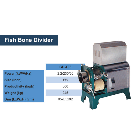 Fish Bone Divider Separator Mesin Pengasing Tulang Ikan 鱼骨分割器 | Shopee ...