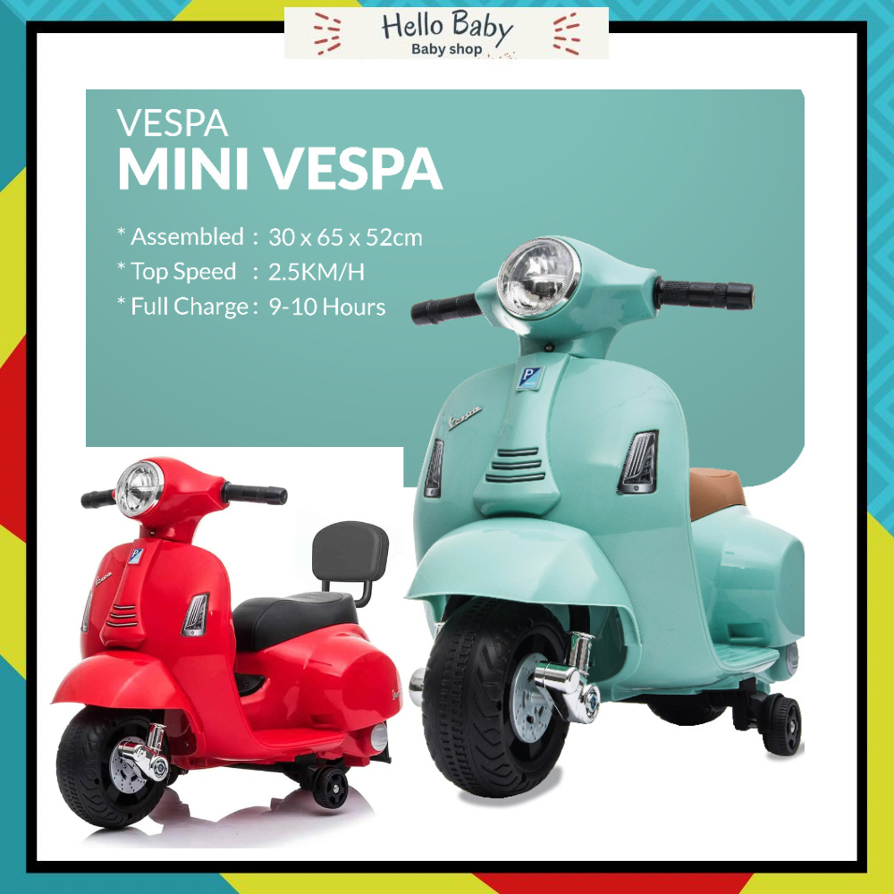 [ORIGINAL][TOYS]Original Mini Vespa 6V Electric Ride-On | EN71 Approved ...