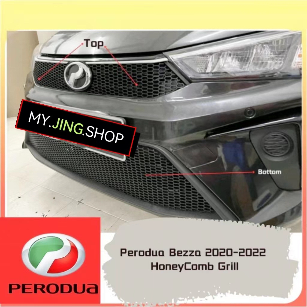 Perodua Bezza【NEW】2020-2025 Honeycomb Grill / Front Grill | Shopee Malaysia