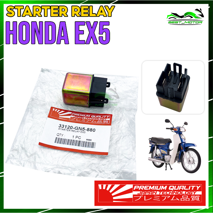 STARTER RELLAY STARTER RELAY HONDA EX5 / EX5 DREAM / ICON / V100 JAPAN ...