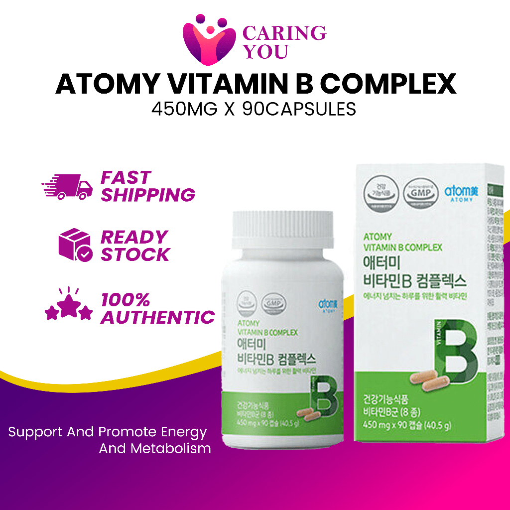 Atomy B Complex 艾多美维生素B 450mg*90Capsule Vitamin B Supplement Health ...