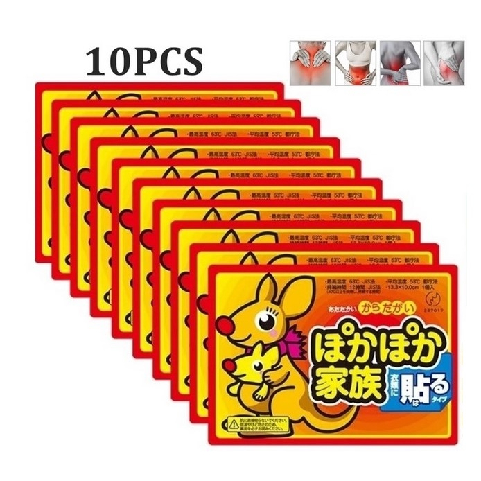 10PCS Warm Pad Period Pain Reliever Pad Pemanas Badan Warm Patch Winter ...