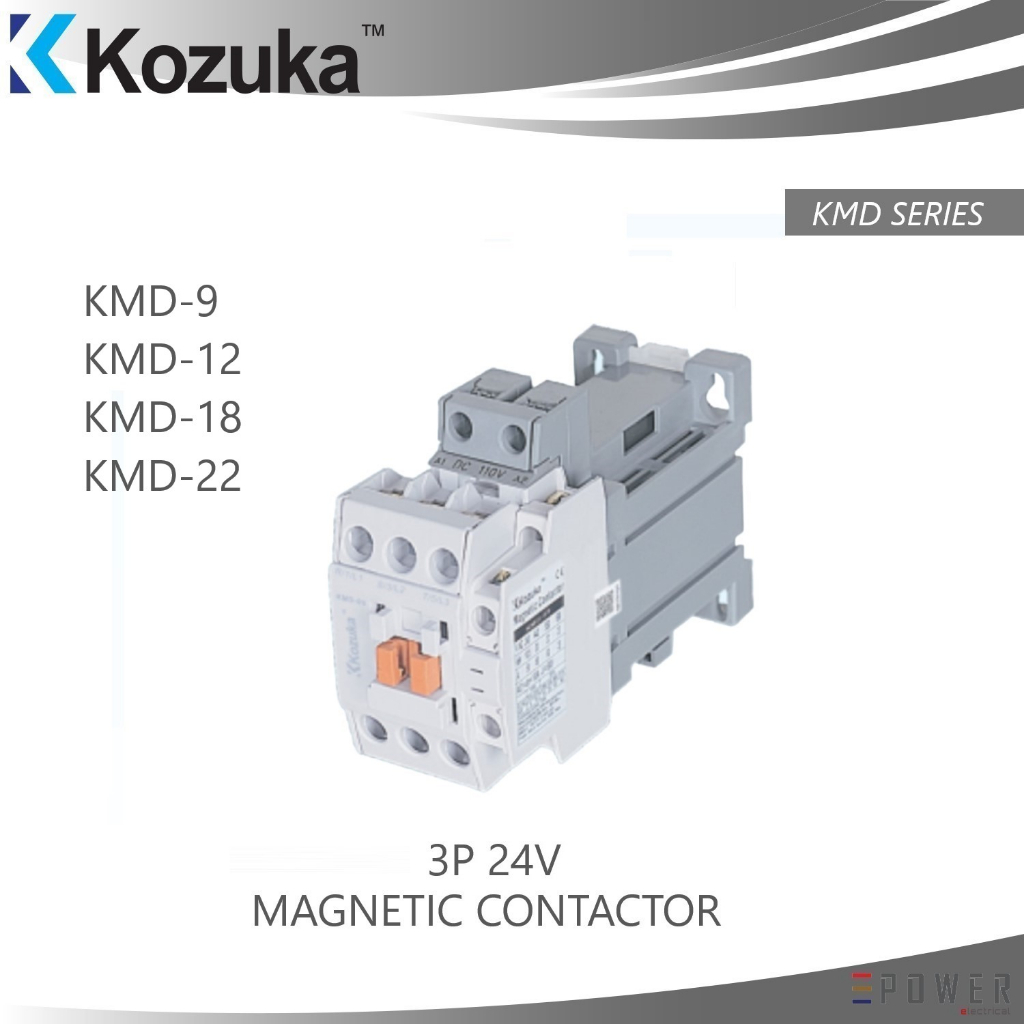 KOZUKA DC CONTACTOR 3P 24V KMD-9, KMD-12, KMD-18, KMD-22 | Shopee Malaysia