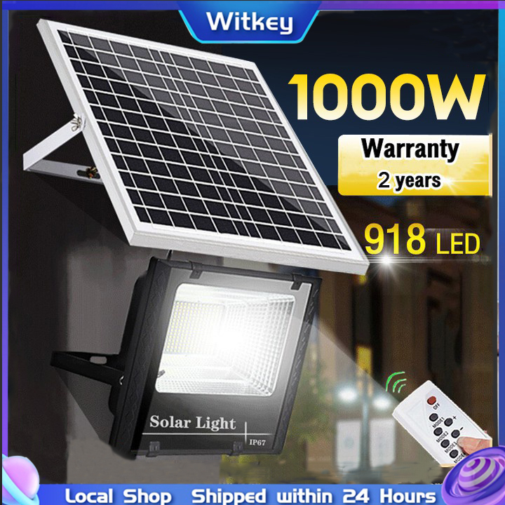 Solar Light Outdoor Lighting 1000W Solar Spotlight Outdoor Lampu Solar ...
