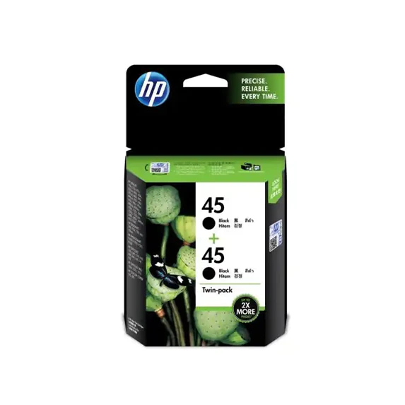 HP 45 INK HP 51645 INK Black TWIN-PACK - 100% ORIGINAL [ready stock ...