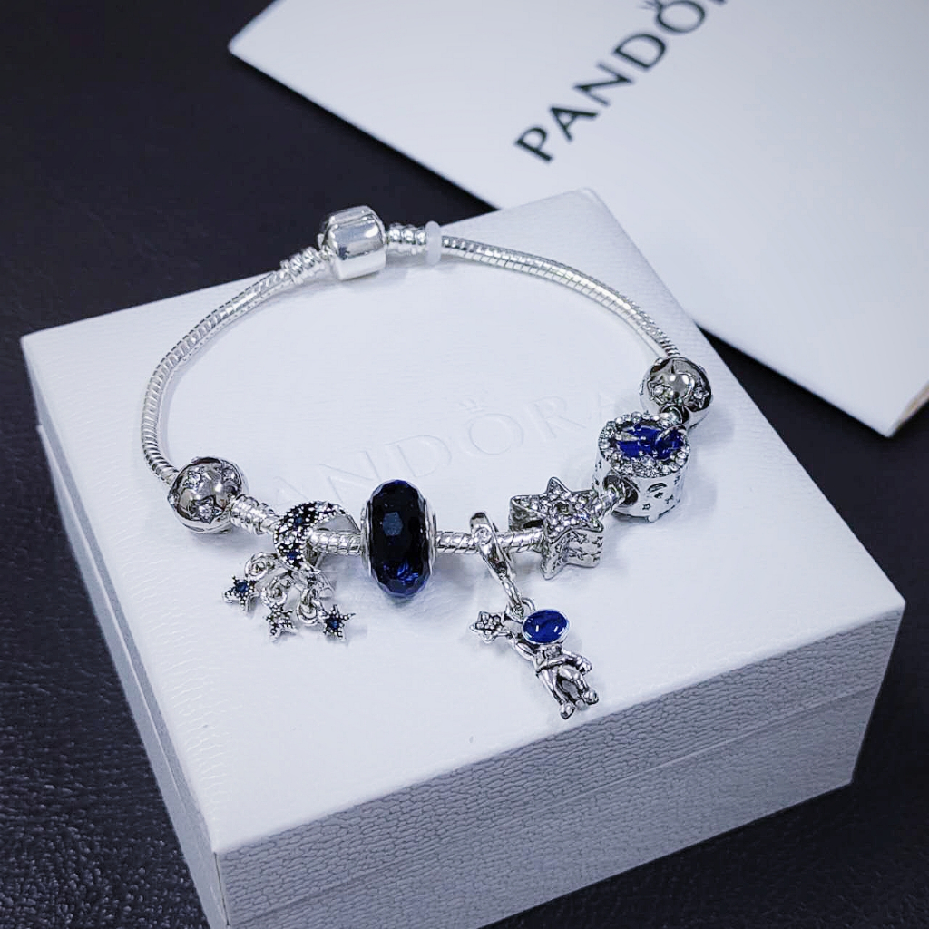 Pandora Bracelet / Galaxy Space Bracelet / Dark Blue Space Bracelet ...