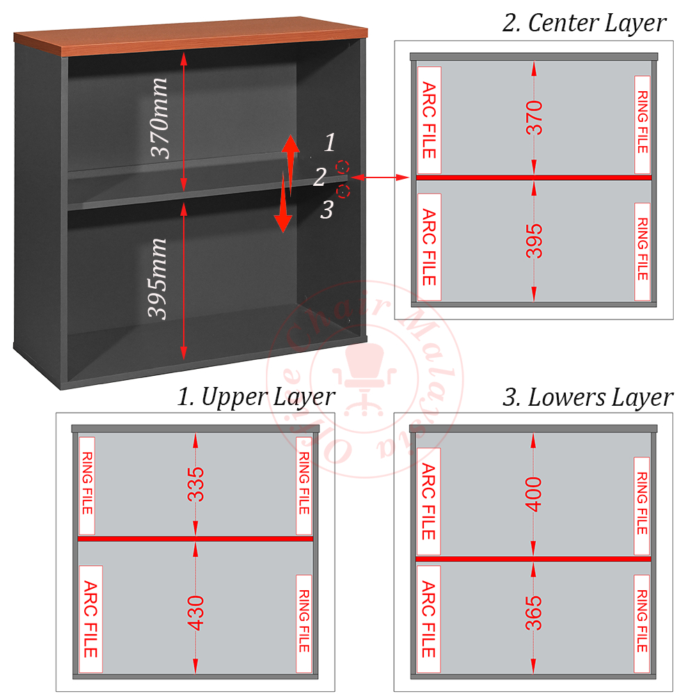Open Shelf Cabinet / Low Cabinet / Filling Cabinet / Office Furniture ...